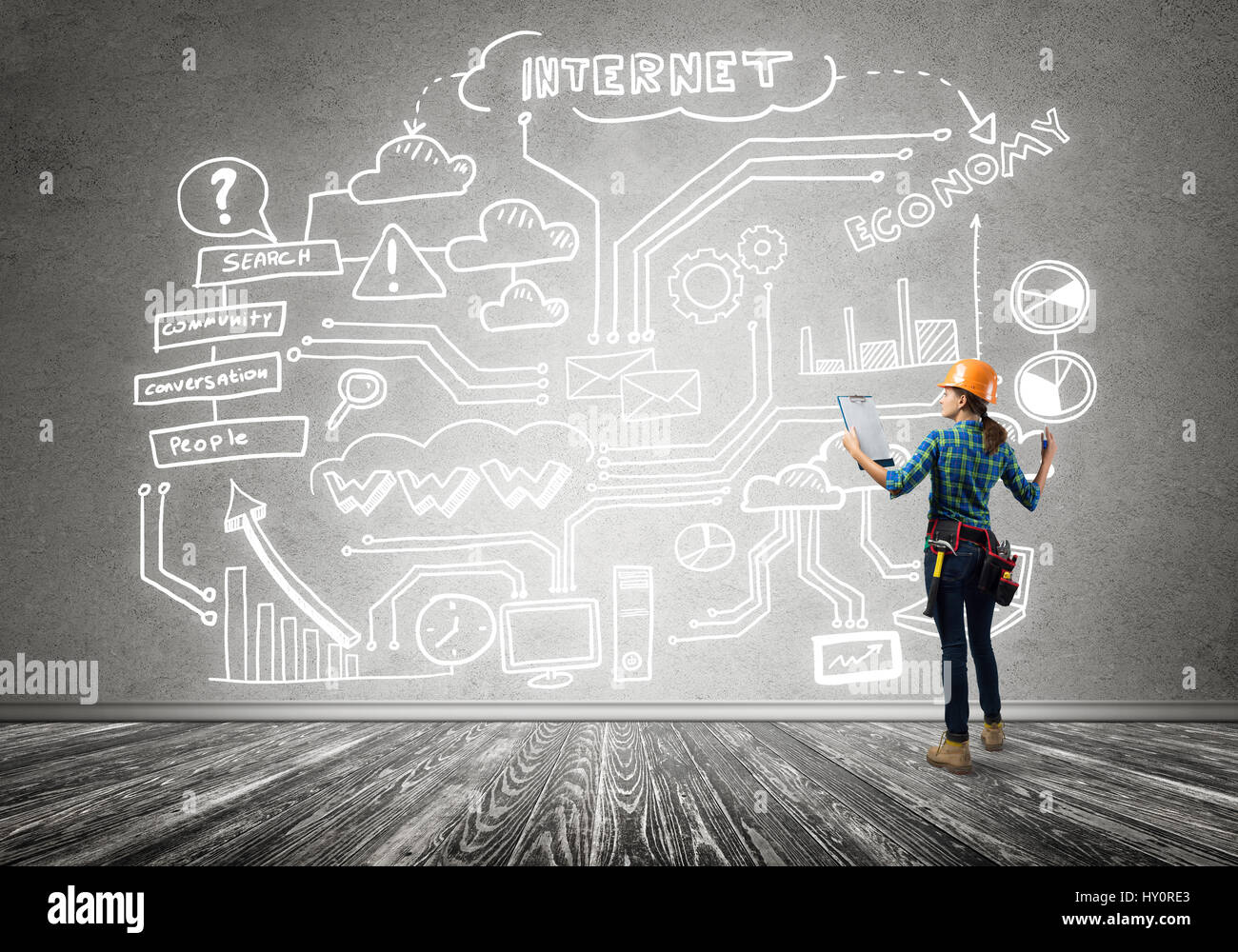 Industrial construction and maintenance Stock Photo - Alamy