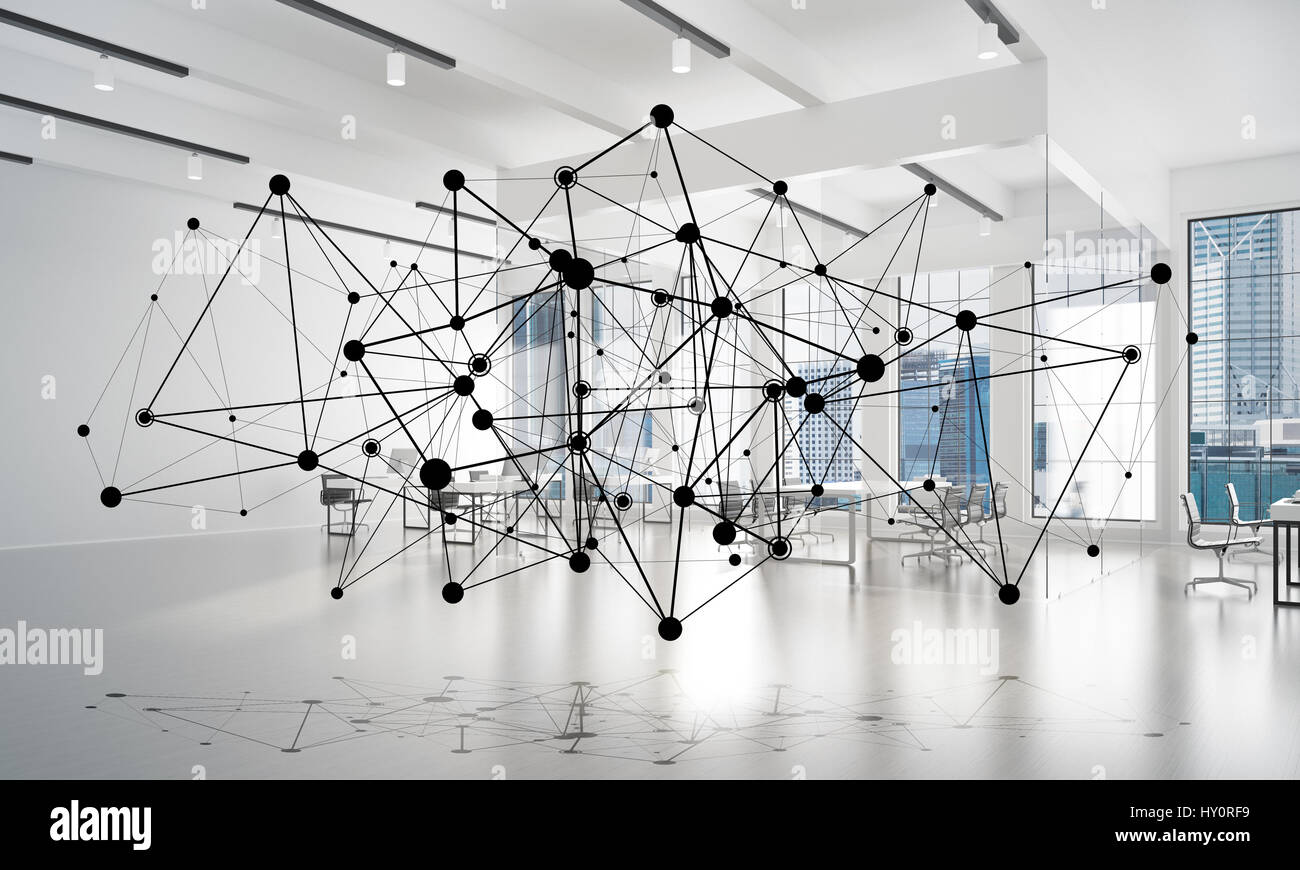 Networking and wireless connection as concept for effective modern ...