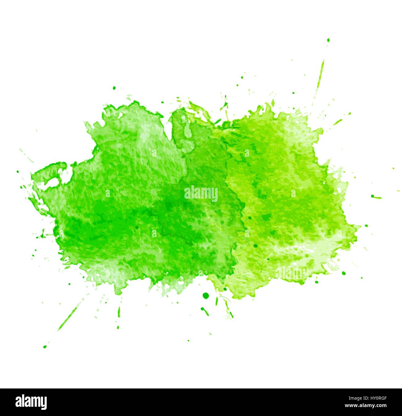 Blue Watercolor splatters. Vector Stock Vector Image & Art - Alamy