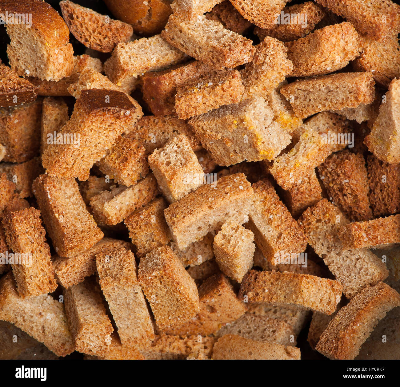 Heap of dried bread pieces Stock Photo - Alamy