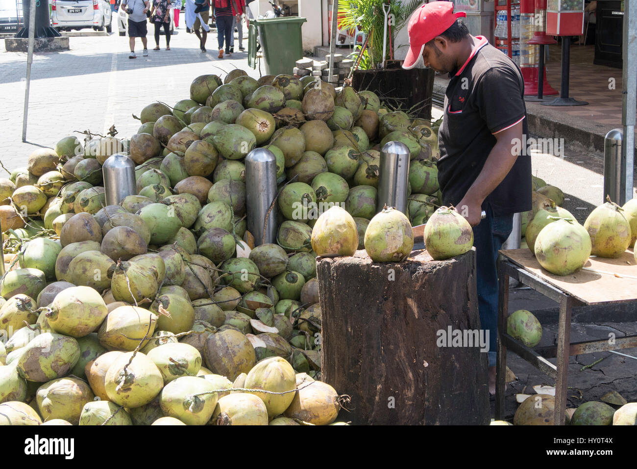 Coconut seller indian hi-res stock photography and images - Alamy