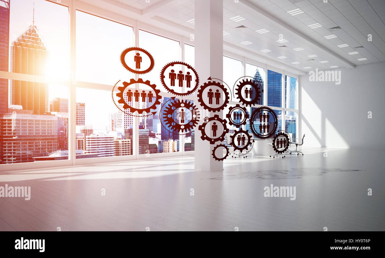 Networking and wireless connection as concept for effective modern ...