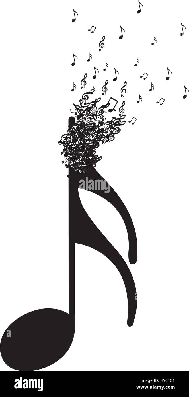 monochrome background with semiquaver note with top fading Stock Vector ... monochrome background with semiquaver note with top fading Stock Vector ...