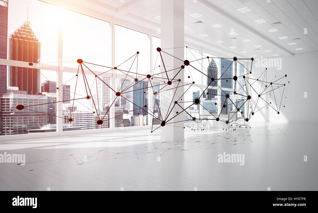 Networking and wireless connection as concept for effective modern ...