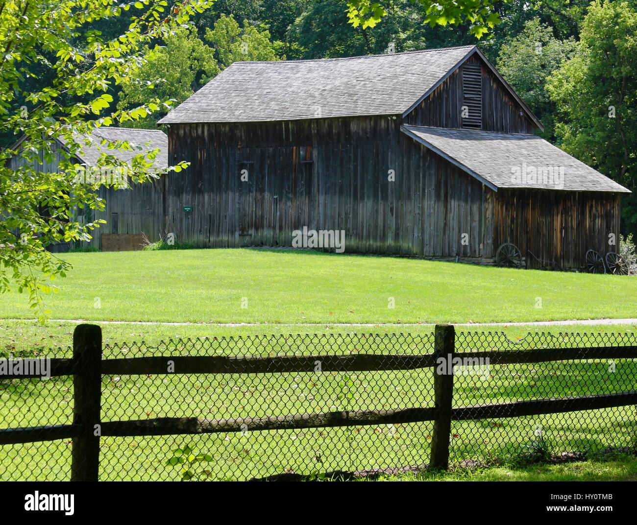 The old barn at the farm Stock Photo - Alamy