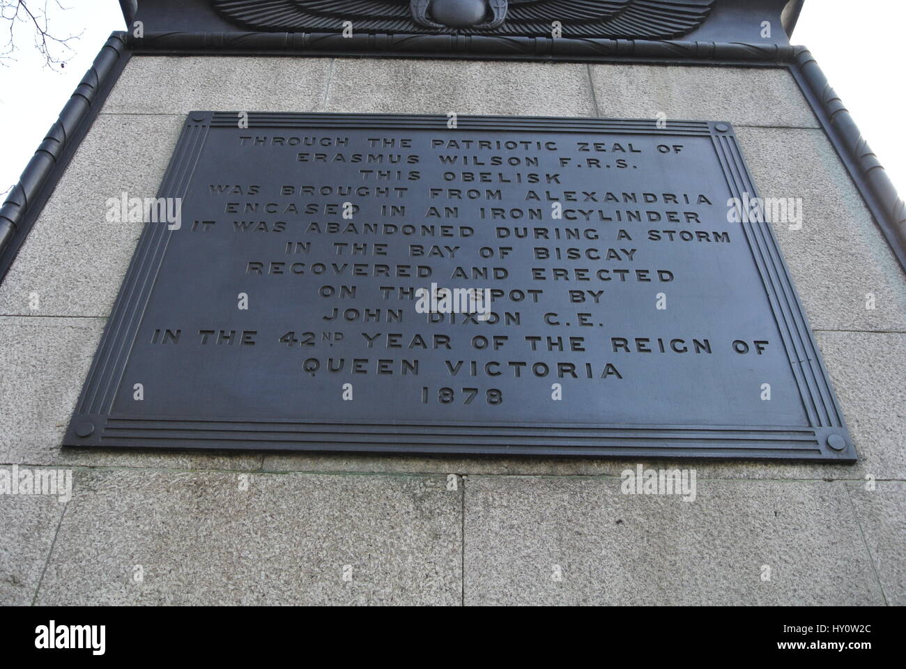The Obelisk, known as Cleopatra's Needle, London, England Stock Photo ...