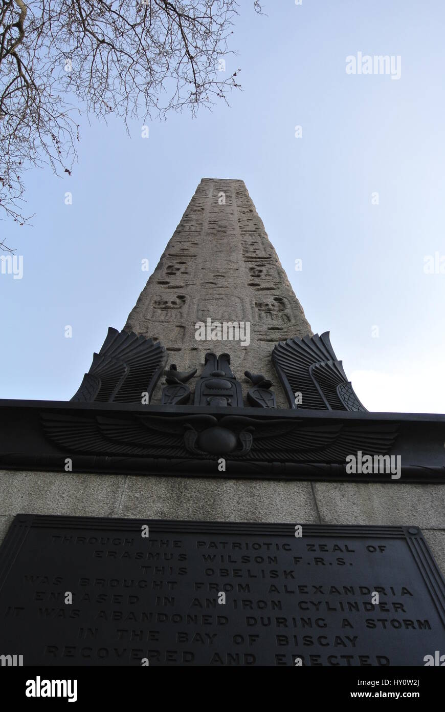 The Obelisk, known as Cleopatra's Needle, London, England Stock Photo ...