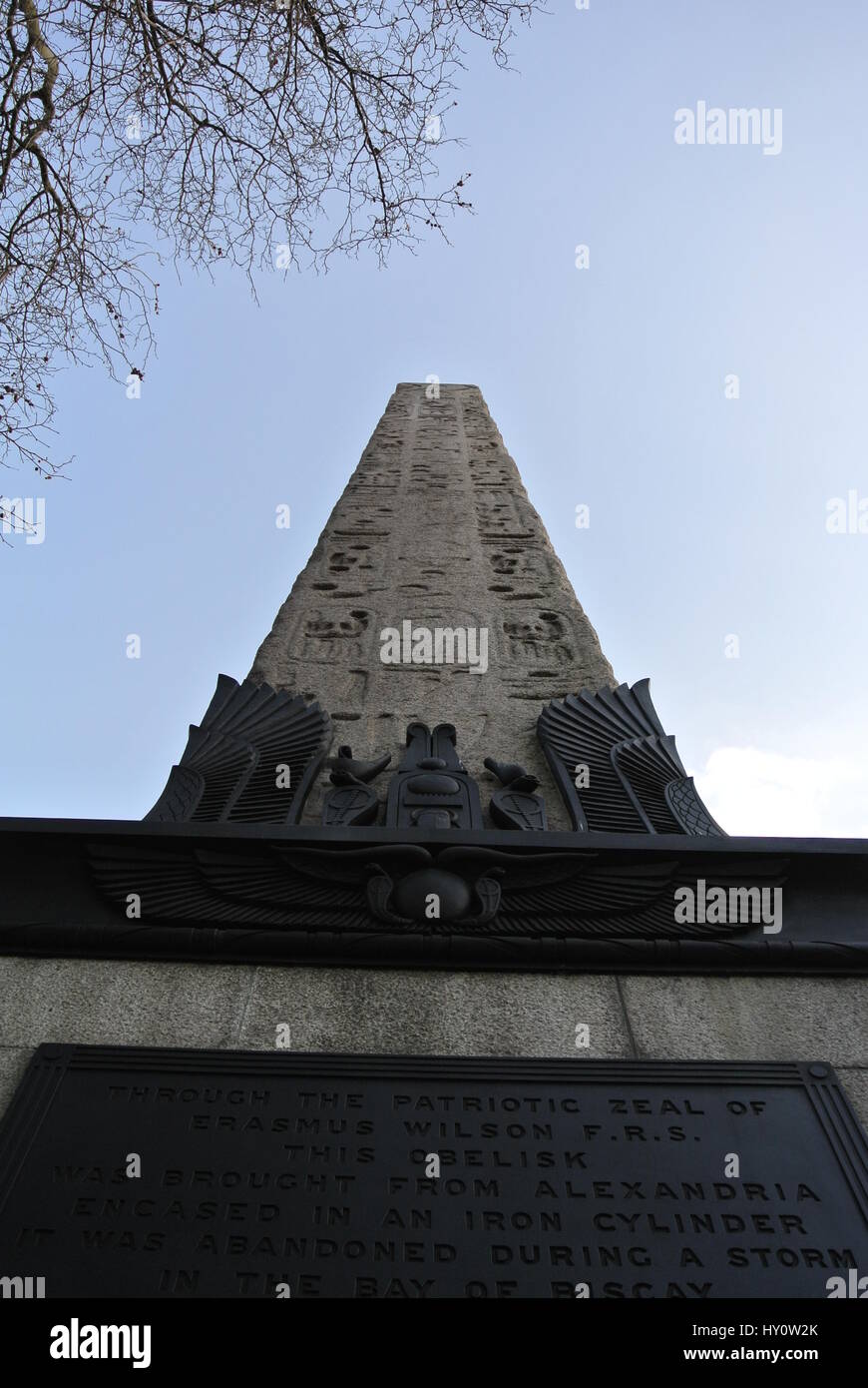 The Obelisk, known as Cleopatra's Needle, London, England Stock Photo ...
