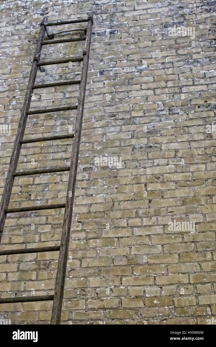 Antique wood ladder Stock Photo - Alamy