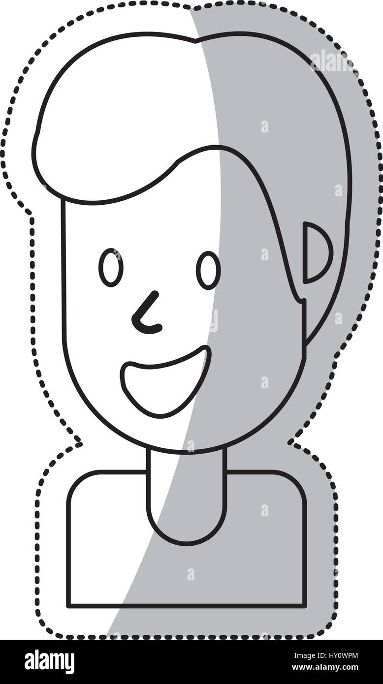 Nice smiling portrait Stock Vector Images - Alamy