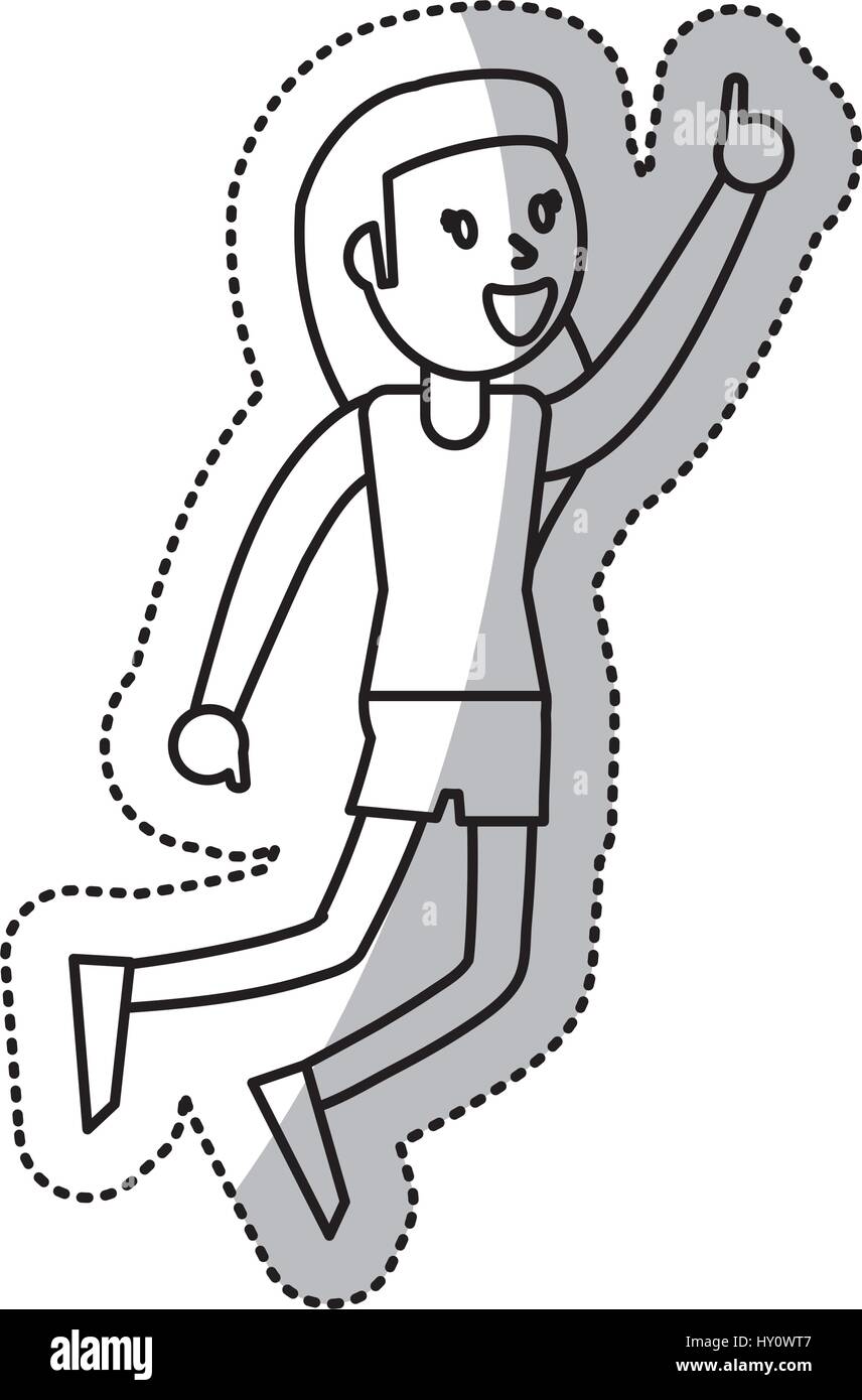 woman celebration dance cheerful outline Stock Vector Image & Art - Alamy