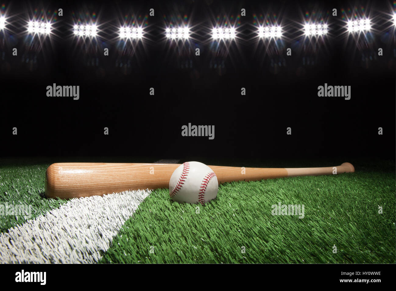 Baseball Stadium Night Lights