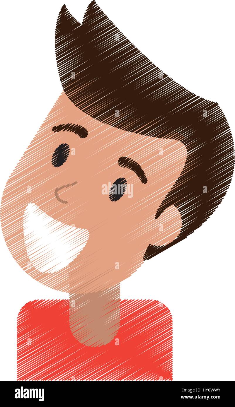 drawing portrait man smile Stock Vector Image & Art - Alamy