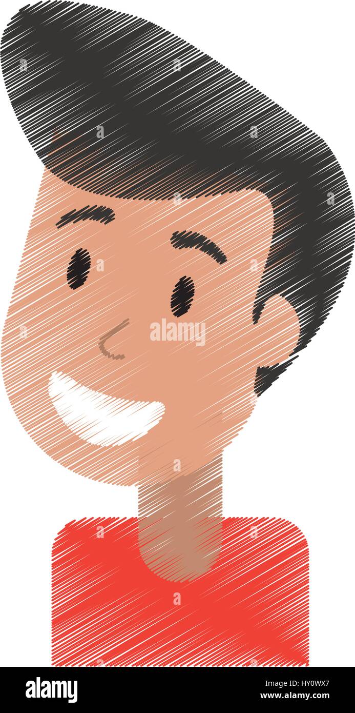 drawing portrait man smile Stock Vector Image & Art - Alamy