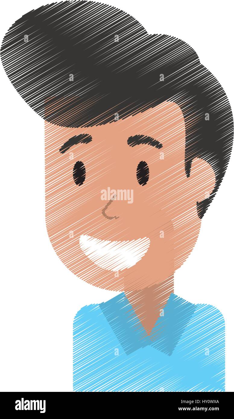 drawing portrait man smile Stock Vector Image & Art - Alamy
