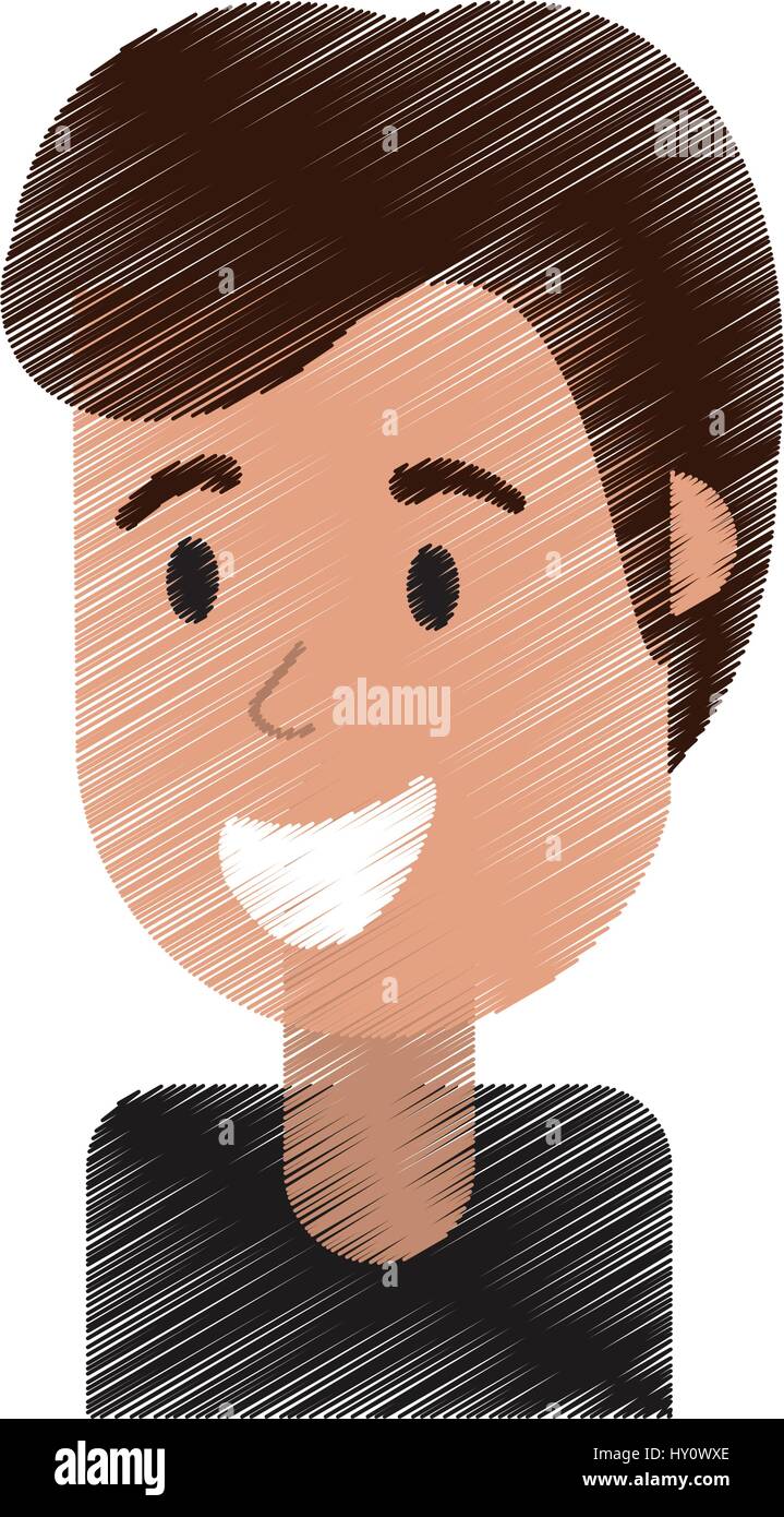 drawing portrait man smile Stock Vector Image & Art - Alamy