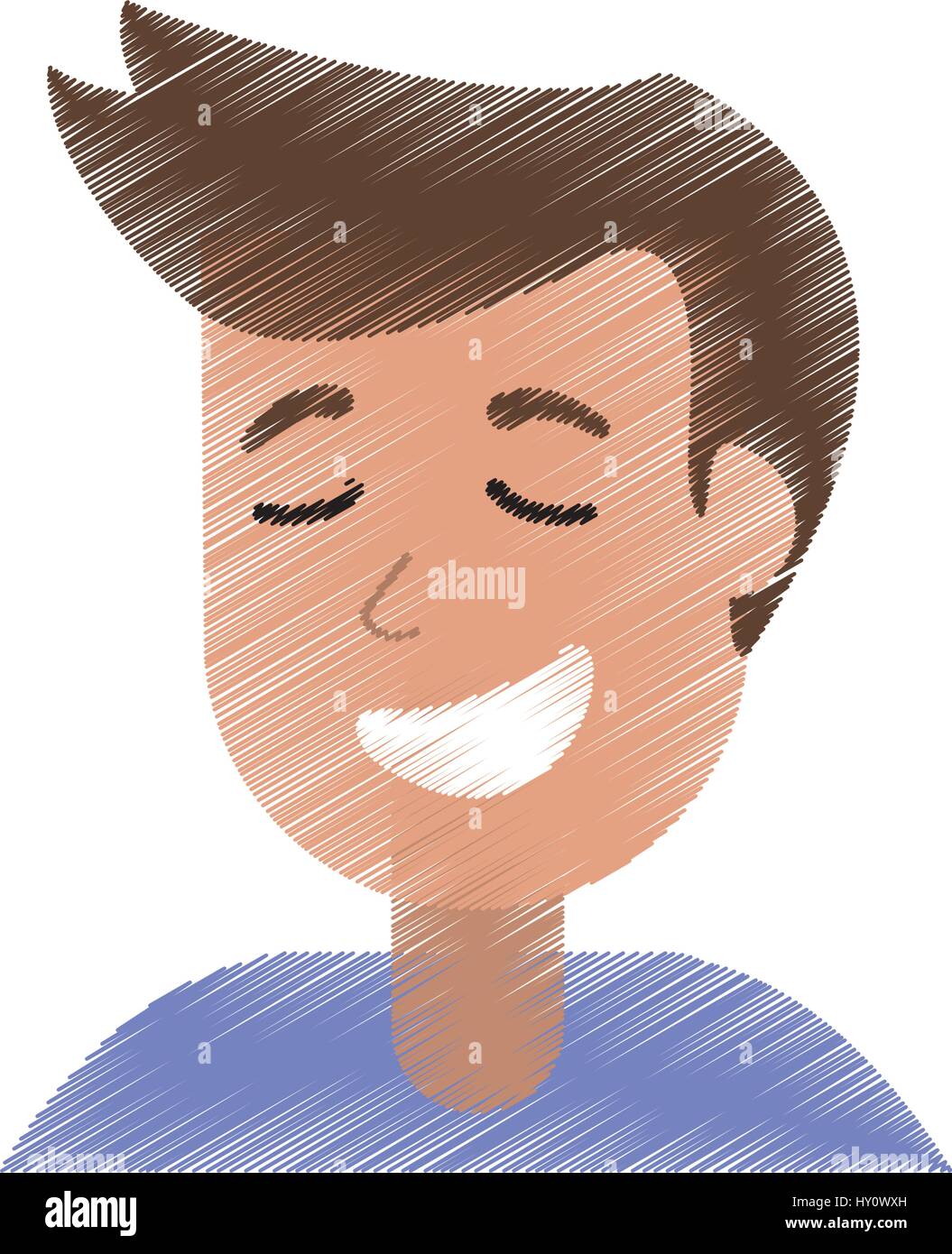 drawing portrait man smile Stock Vector Image & Art - Alamy