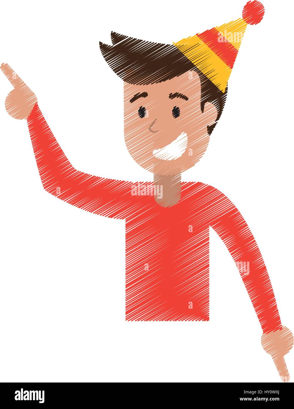 drawing man celebration happiness Stock Vector Image & Art - Alamy