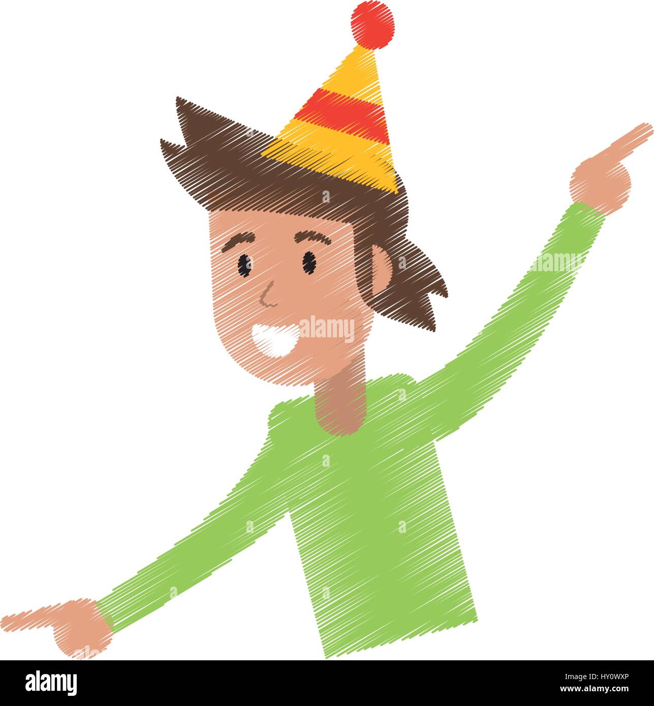 drawing man celebration happiness Stock Vector Image & Art - Alamy