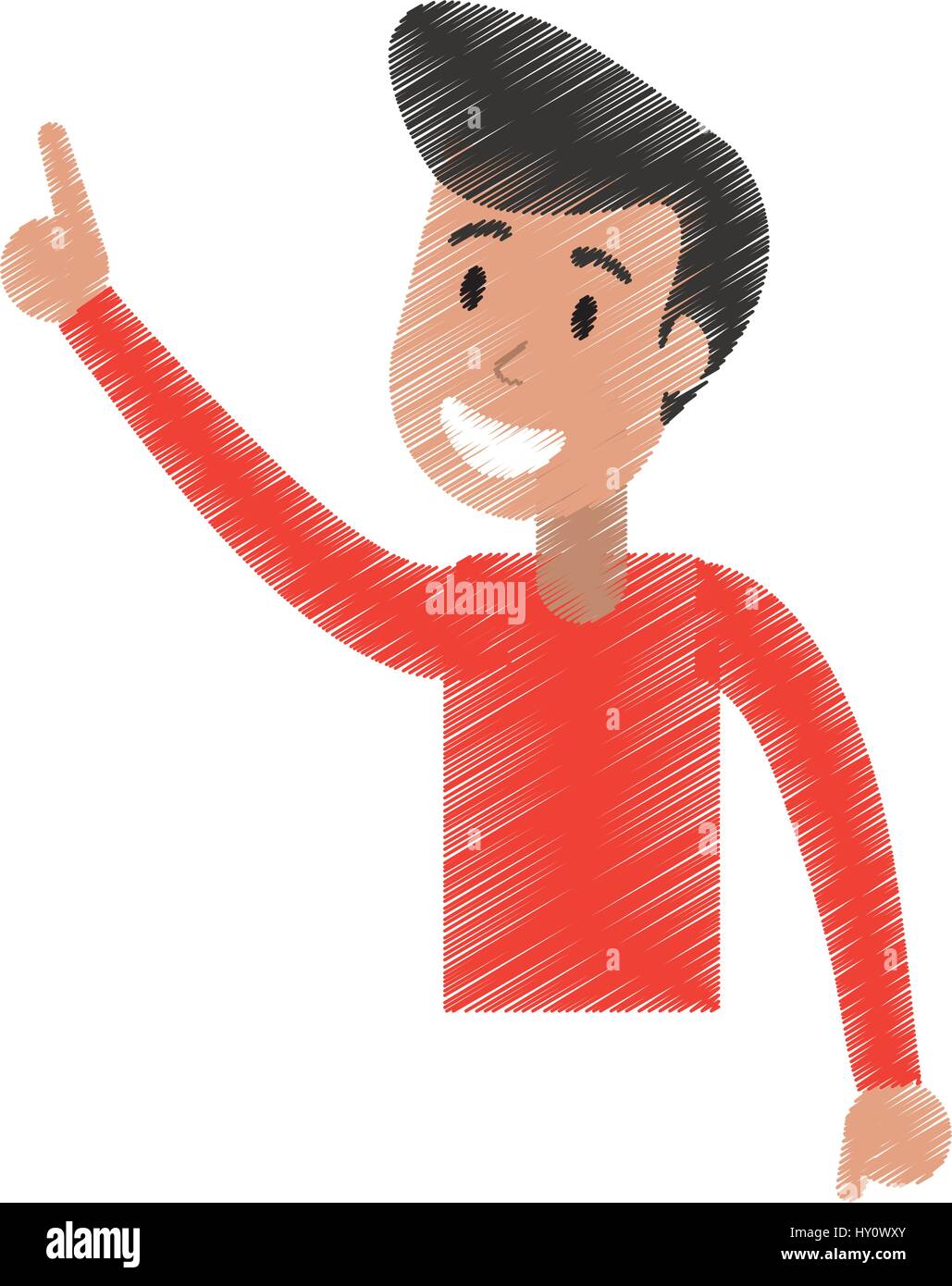 drawing man celebration happiness Stock Vector Image & Art - Alamy