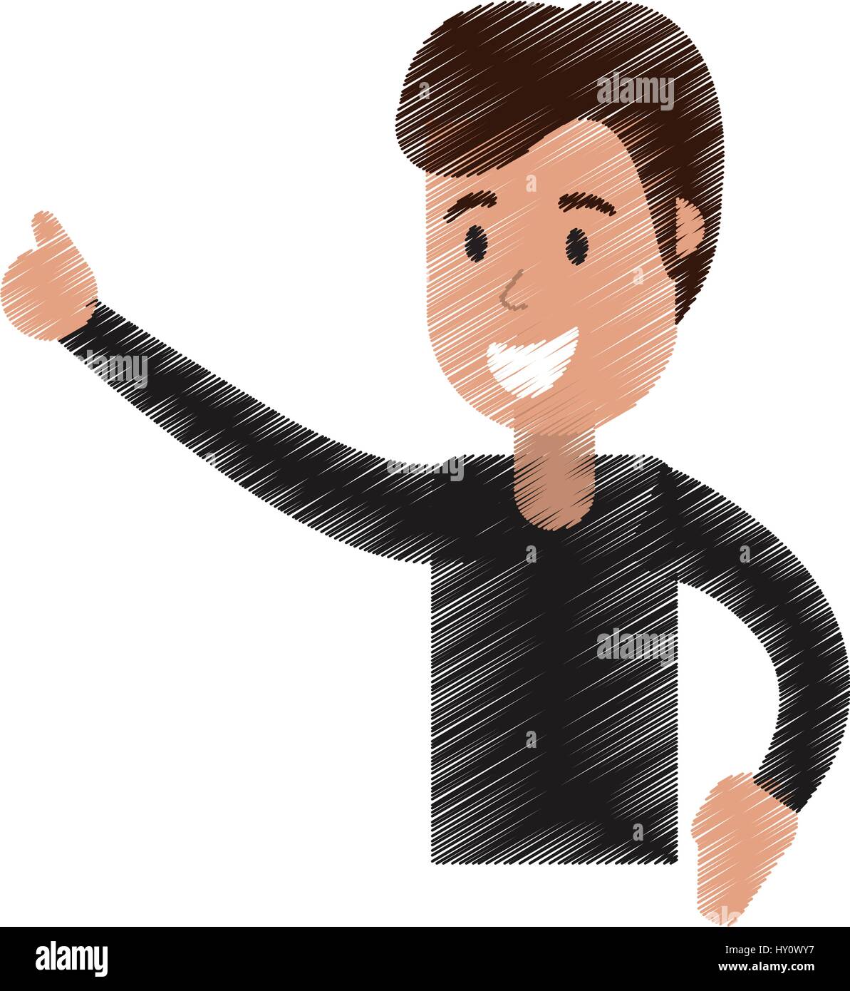 drawing man celebration happiness Stock Vector Image & Art - Alamy