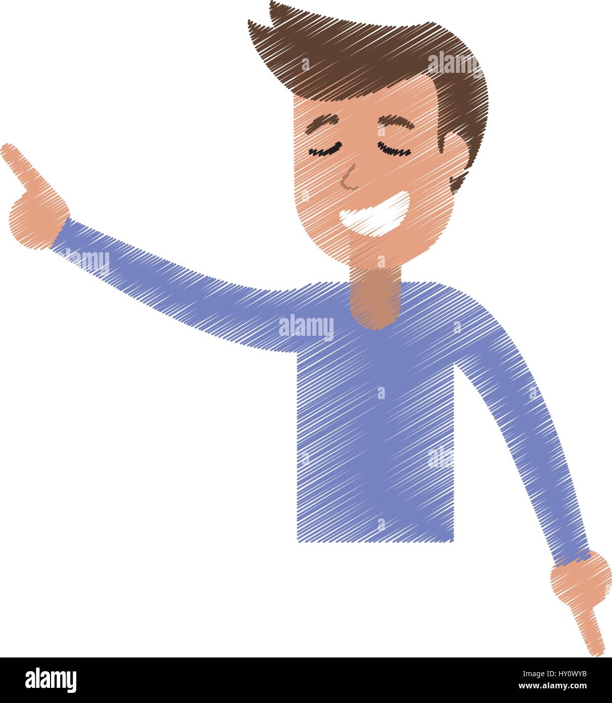 drawing man celebration happiness Stock Vector Image & Art - Alamy