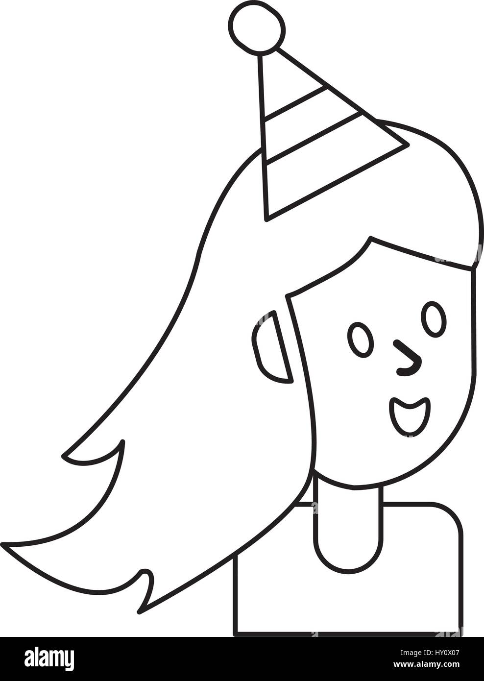 Nice smiling portrait Stock Vector Images - Alamy