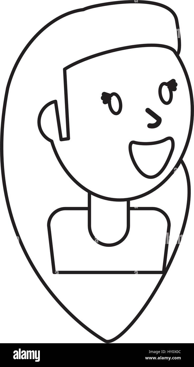 Nice smiling portrait Stock Vector Images - Alamy