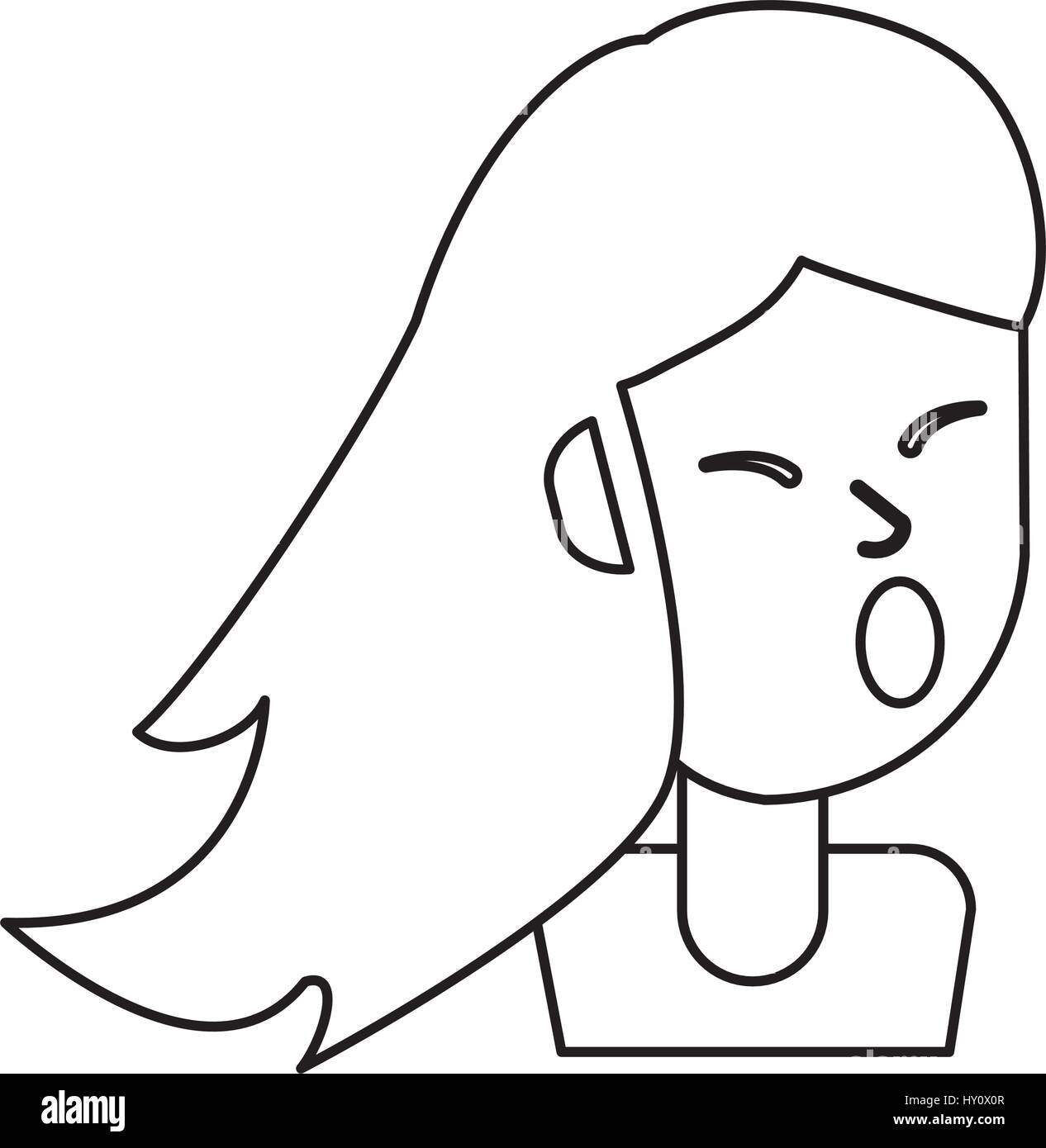 Nice smiling portrait Stock Vector Images - Alamy