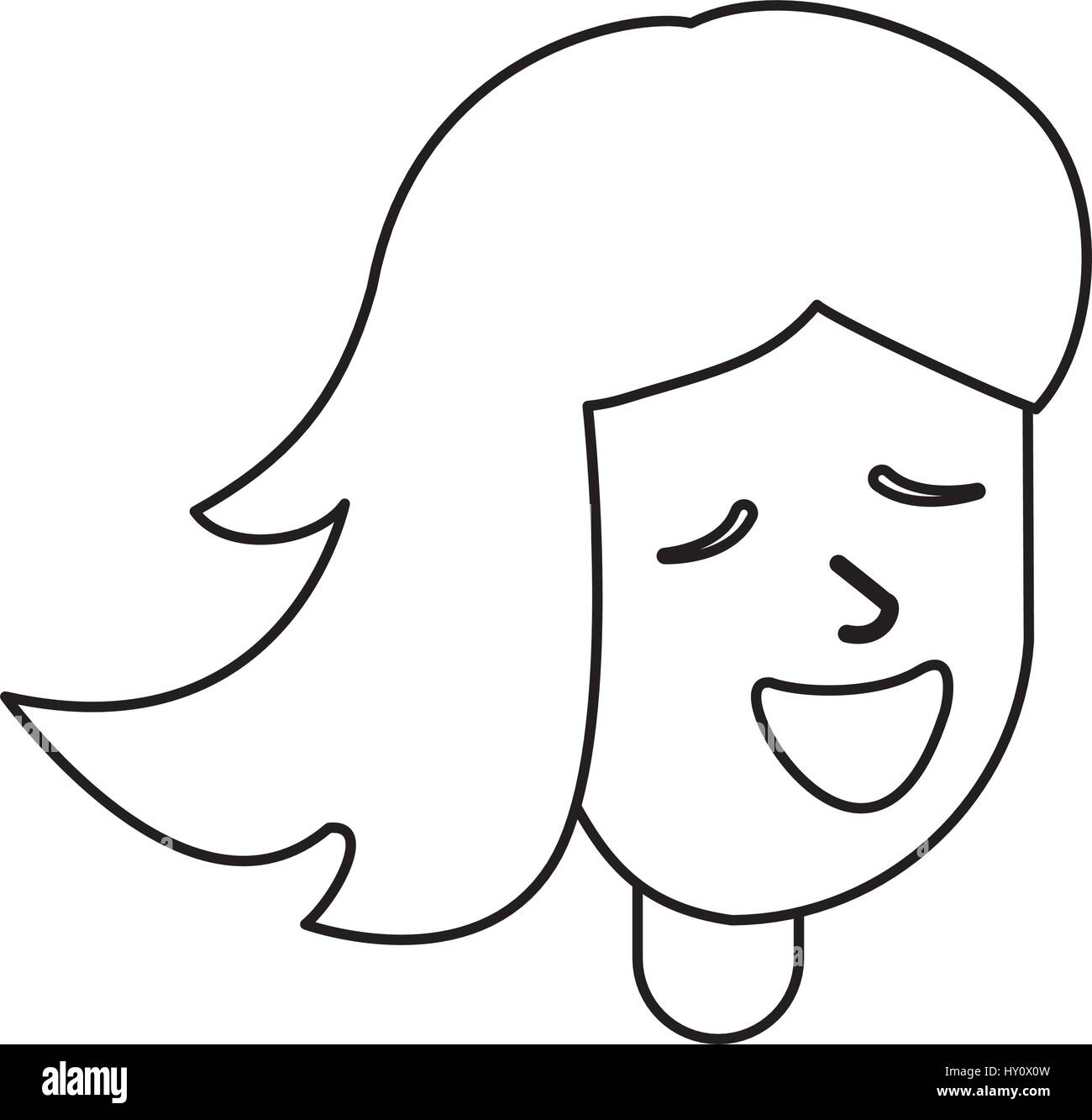 Beauty fashion model happy smile Stock Vector Images - Alamy