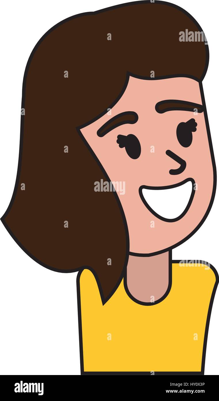 portrait female cartoon image Stock Vector Image & Art - Alamy
