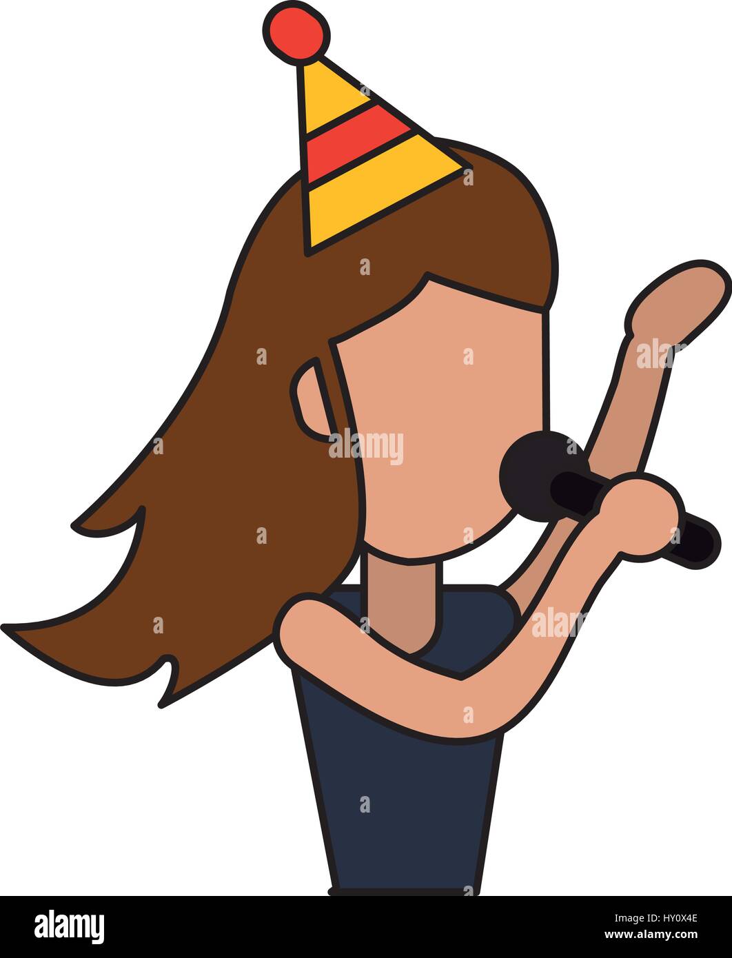 female dancer enjoy image Stock Vector Image & Art - Alamy