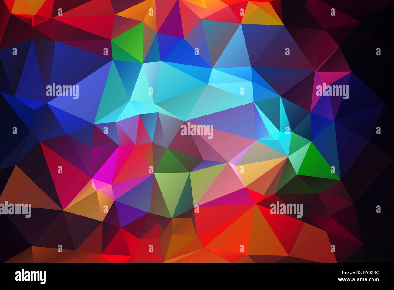 Blue red abstract low poly geometric background Stock Vector Image ...