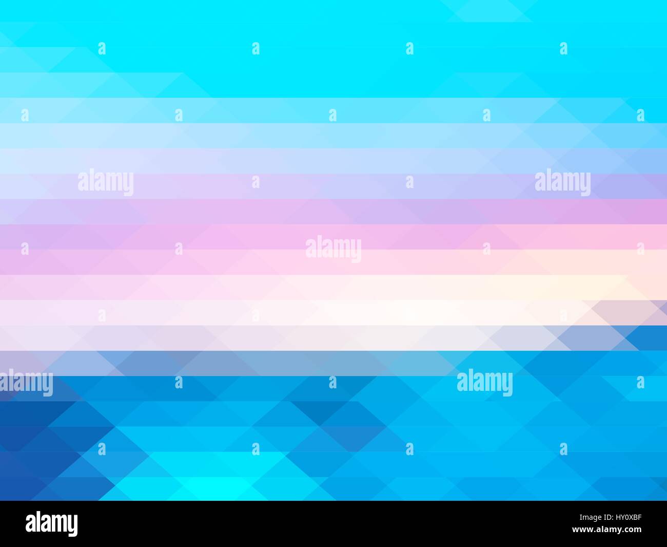 Blue pink abstract geometric background with rows of triangles Stock ...