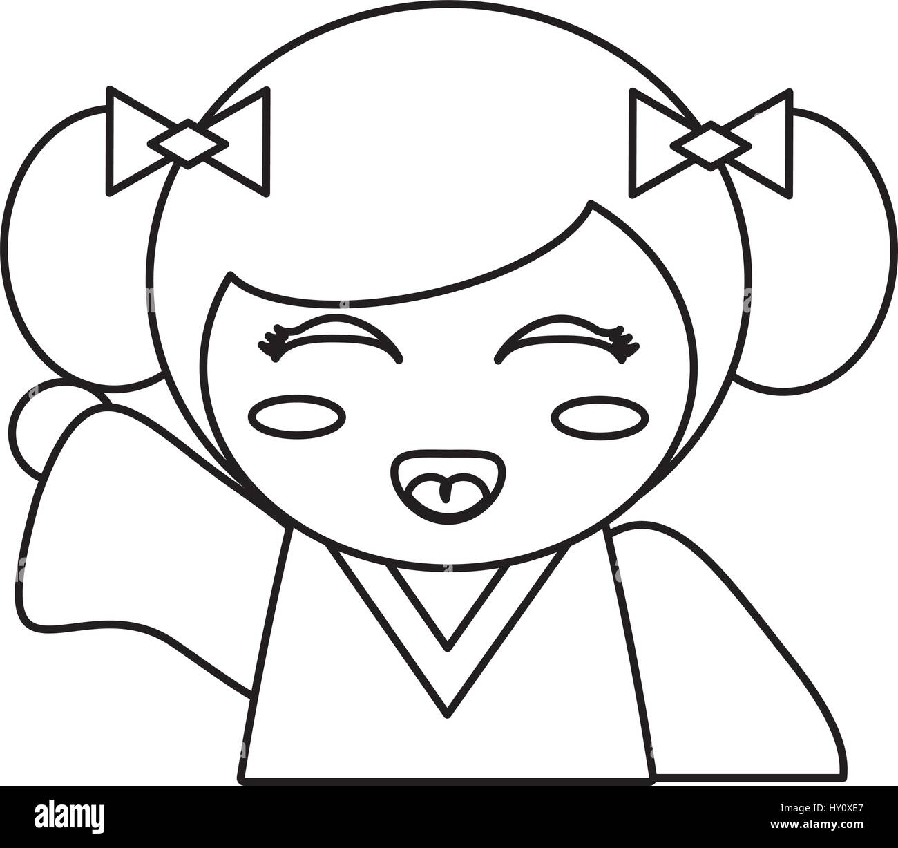 Kokeshi Black and White Stock Photos & Images - Alamy