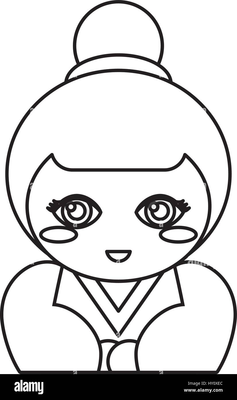 Portrait beautiful asian japanese Black and White Stock Photos & Images ...