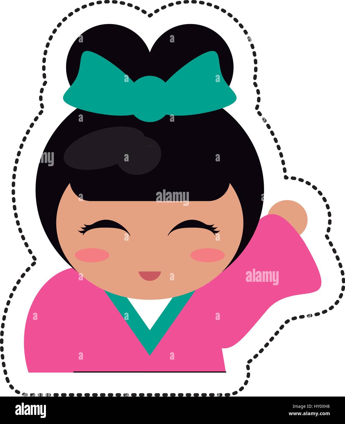 Cute Japanese Cartoon Character Doll