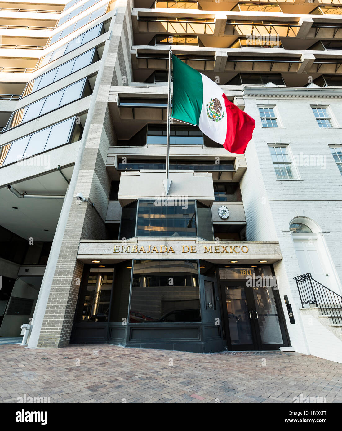 Washignton, DC, USA - March 4, 2017: Embassy of Mexico on Pennsylvania ...