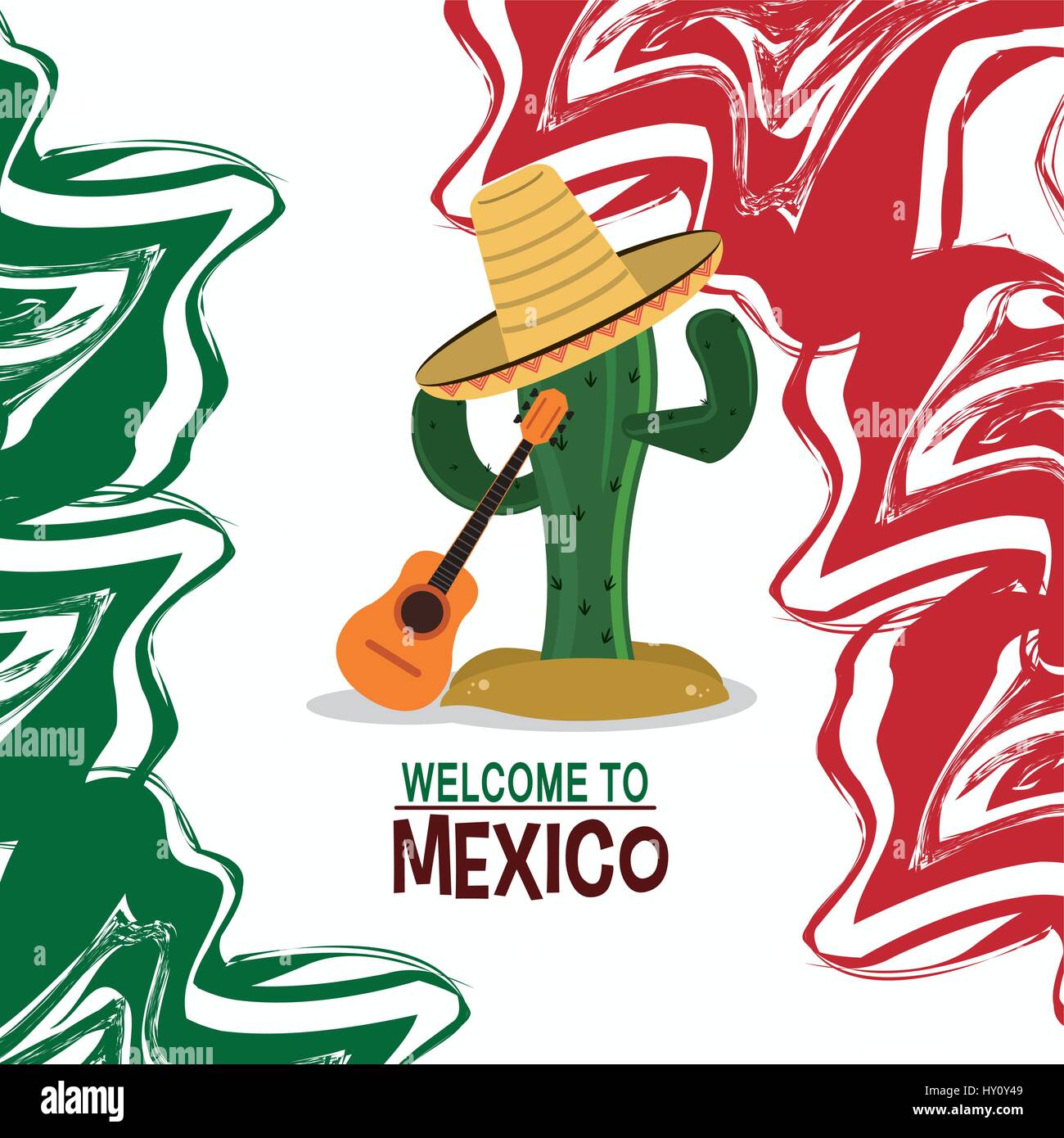 welcome to mexico travel poster Stock Vector Image & Art - Alamy
