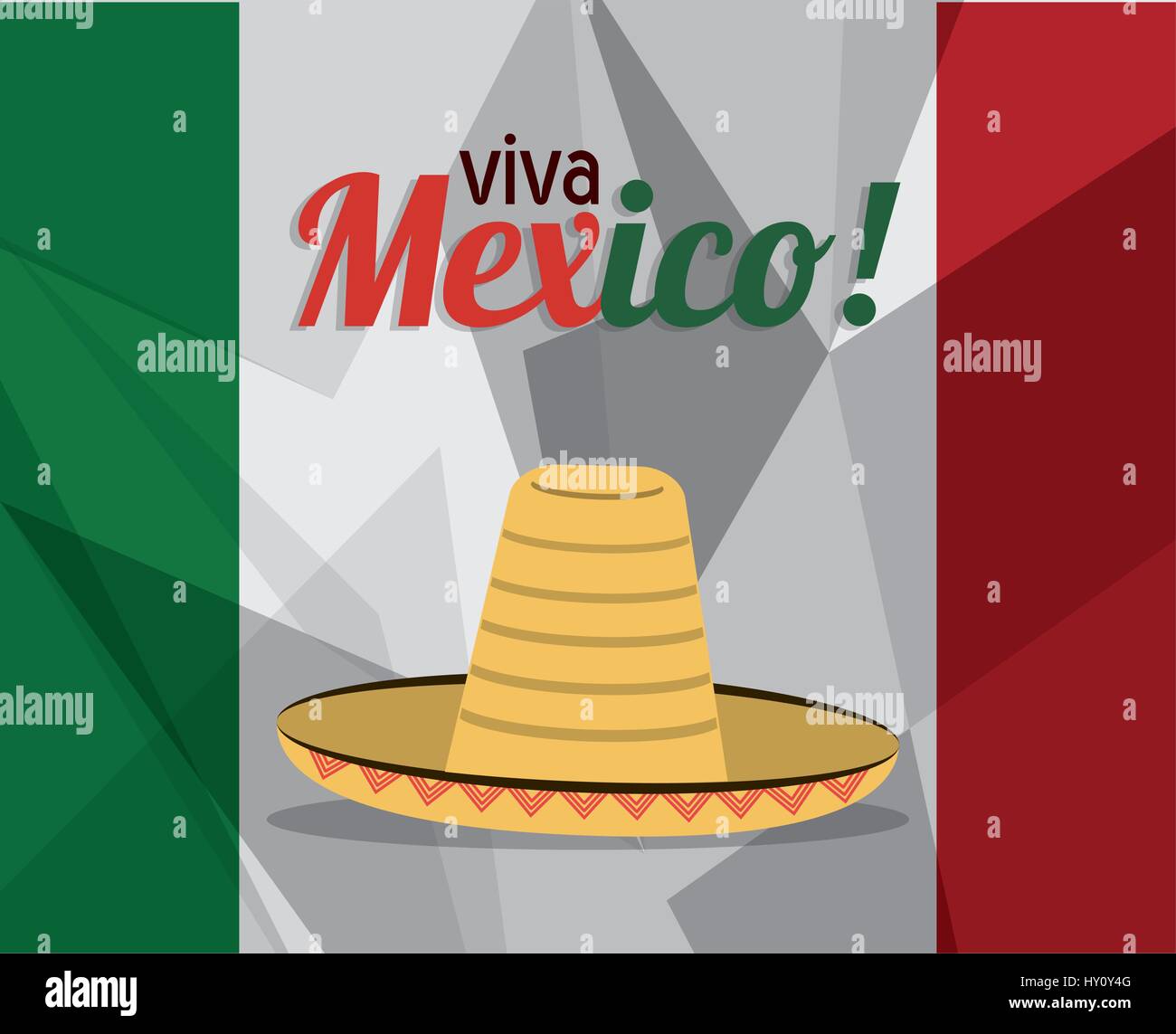 viva mexico greeting flag hat concept Stock Vector Image & Art - Alamy