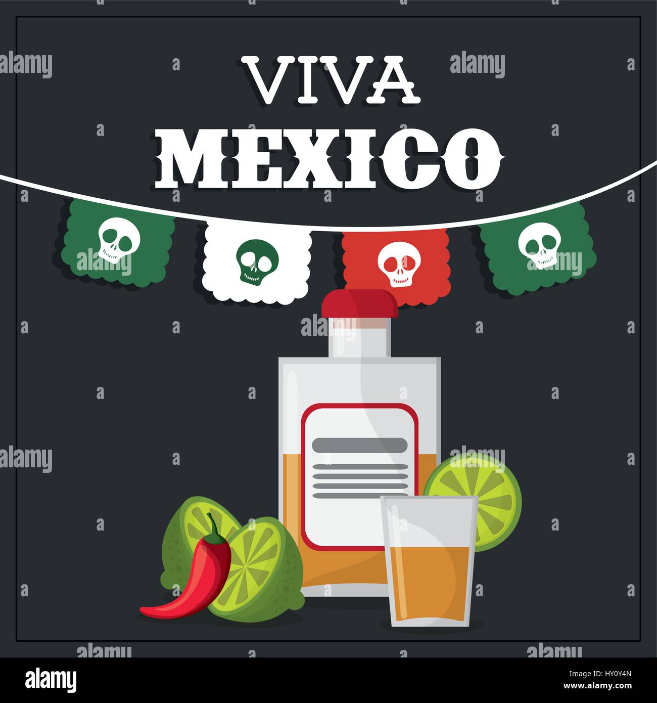 viva mexico greeting image Stock Vector Image & Art - Alamy