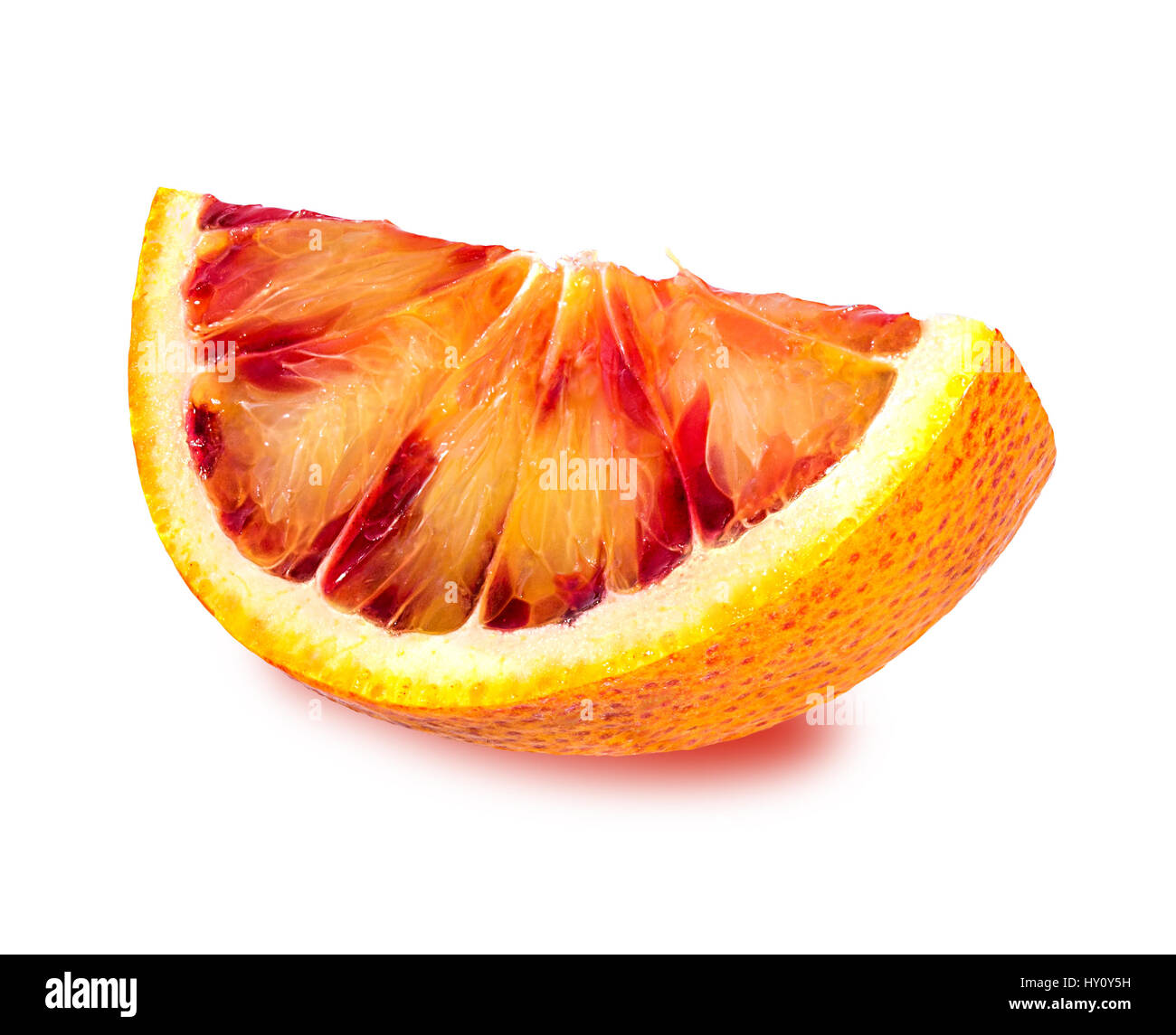 Red orange fruit isolated on white background Stock Photo - Alamy
