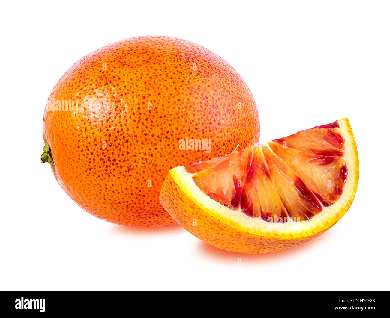 Red orange fruit isolated on white background Stock Photo - Alamy