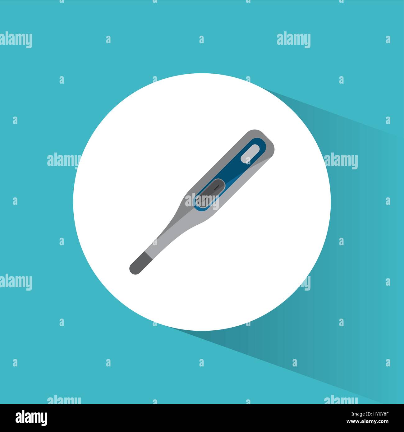 Digital thermometer red Stock Vector Images - Alamy
