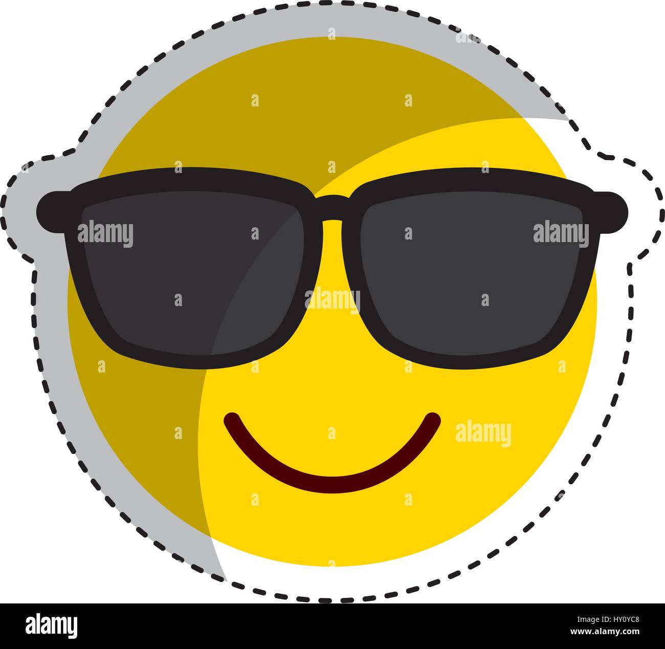comic face emoticon isolated icon vector illustration design Stock ...