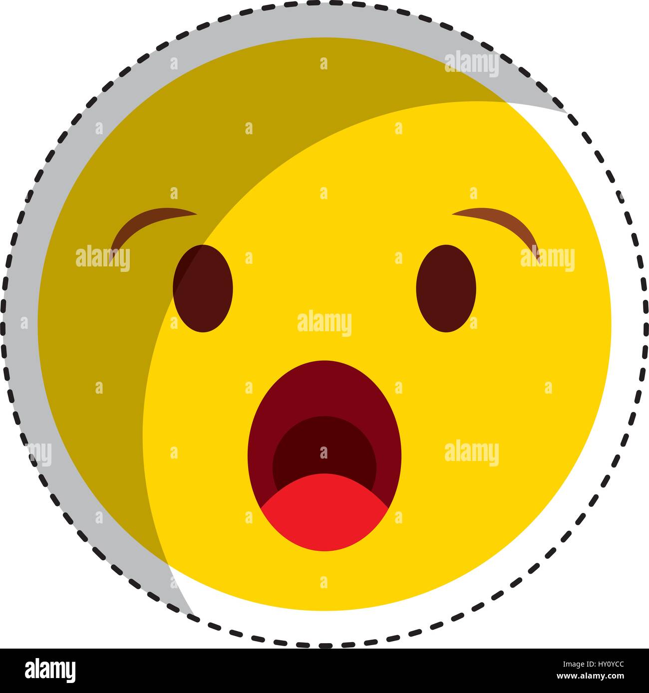 comic face emoticon isolated icon vector illustration design Stock ...