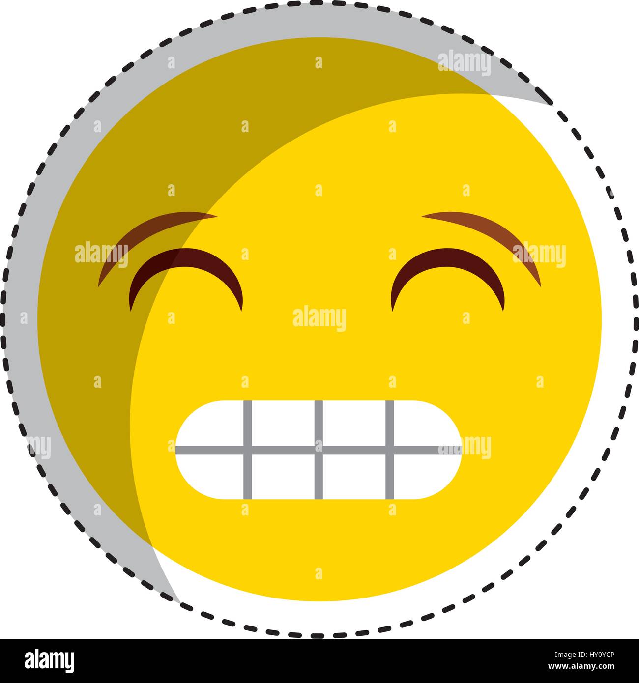 comic face emoticon isolated icon vector illustration design Stock ...