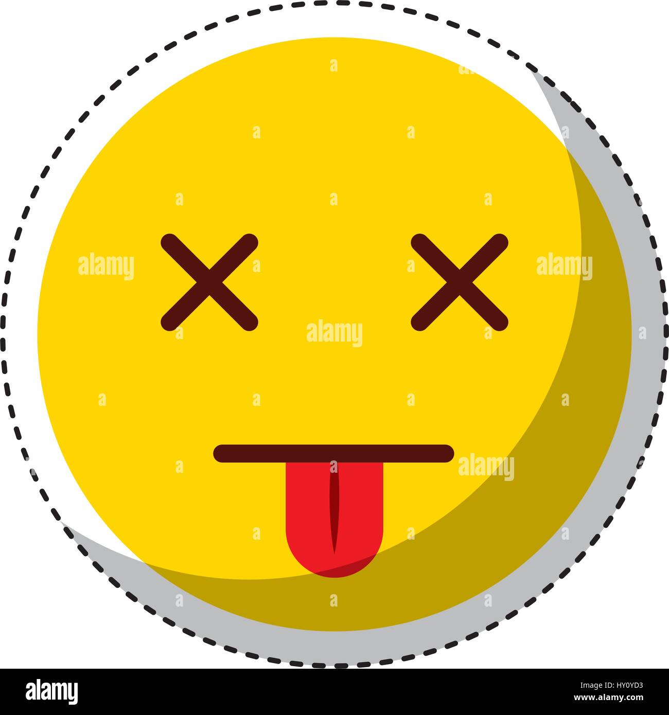 comic face emoticon isolated icon vector illustration design Stock ...