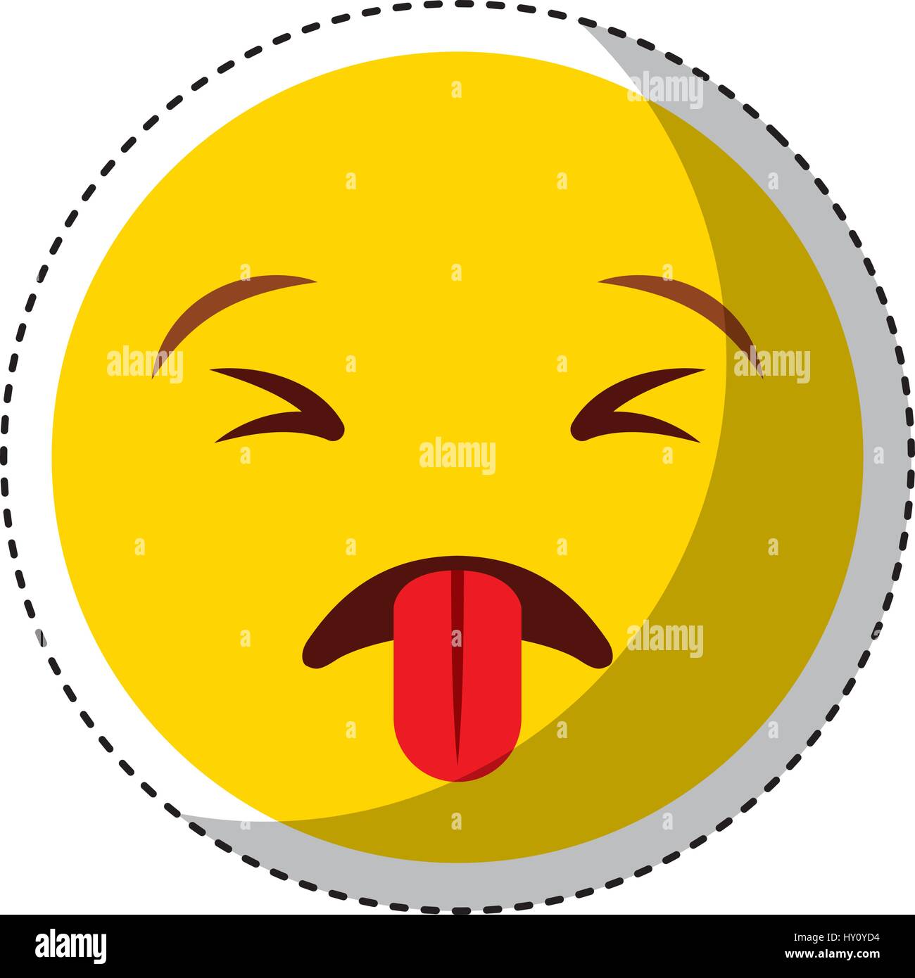 comic face emoticon isolated icon vector illustration design Stock ...