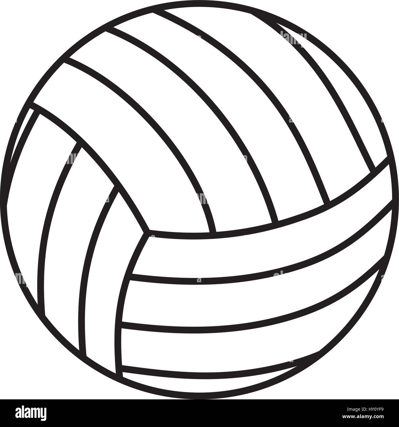 Volleyball balloon isolated icon Stock Vector Images - Alamy